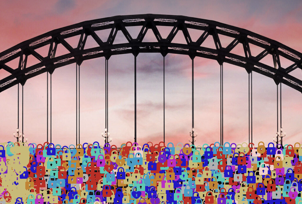 » One Deep River lock bridge